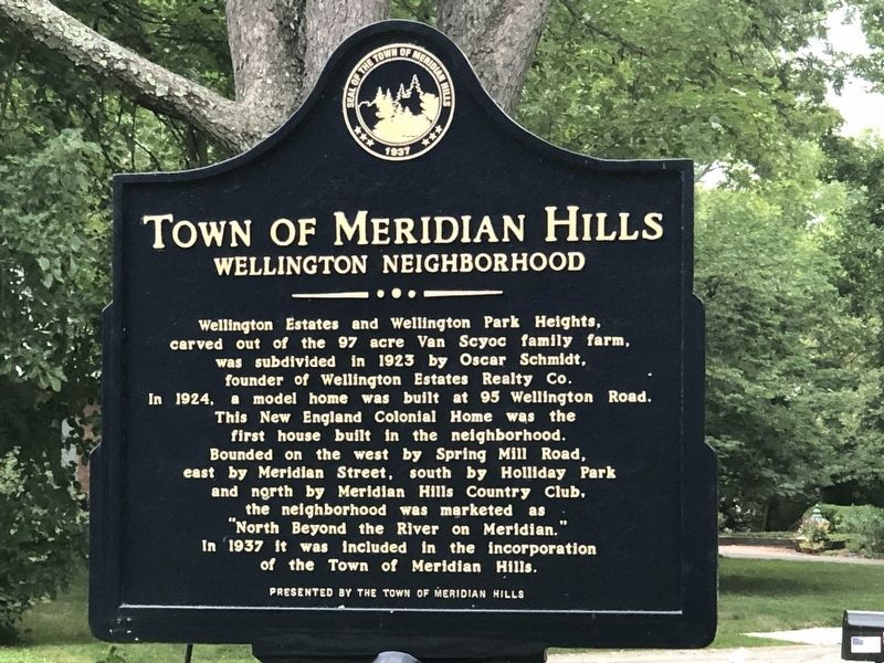 Town of Meridian Hills Historical Marker
