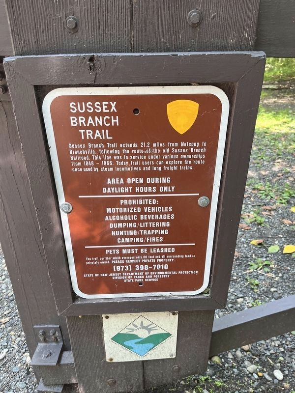 Sussex Branch Trail Historical Marker