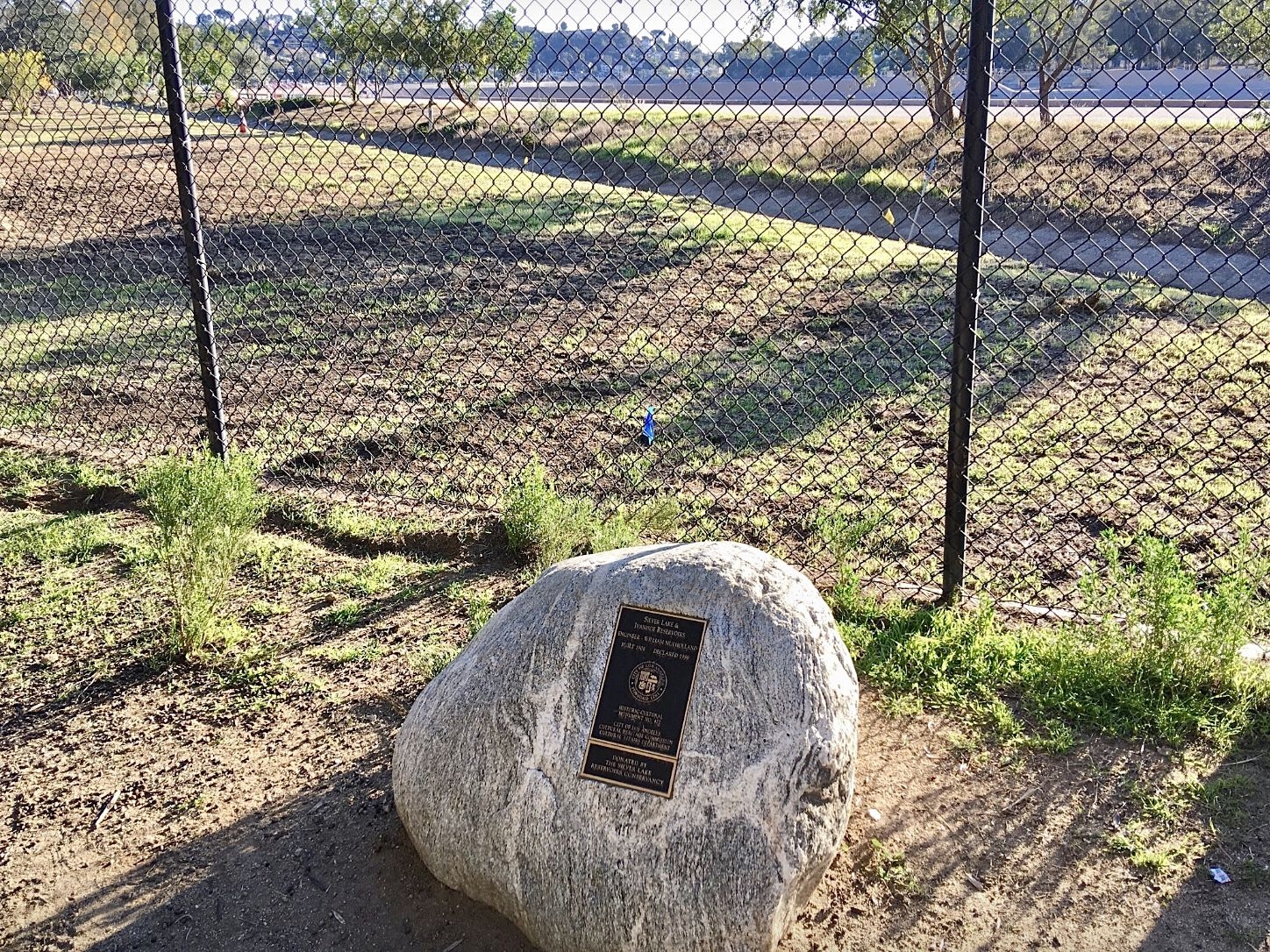 Photo: Silver Lake & Ivanhoe Reservoirs Marker