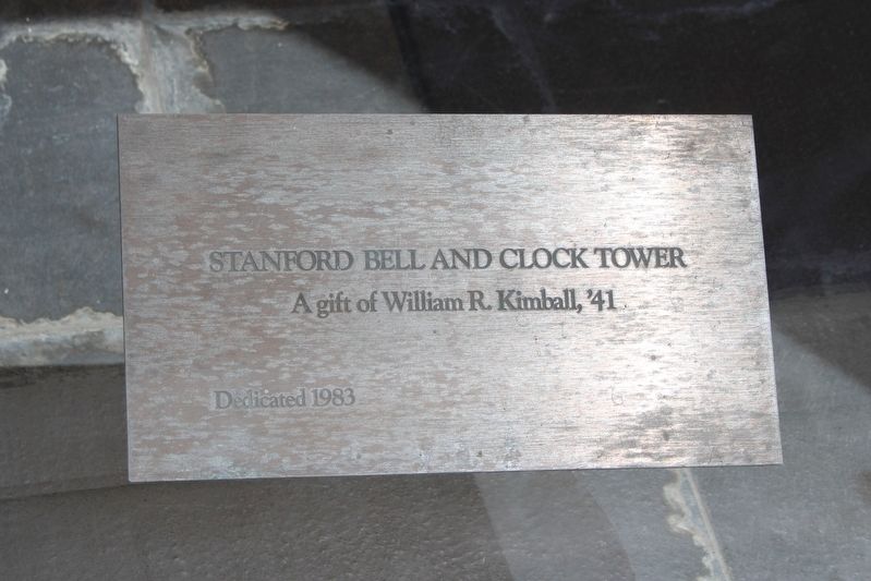 Welcome to the Stanford Clock Tower Historical Marker