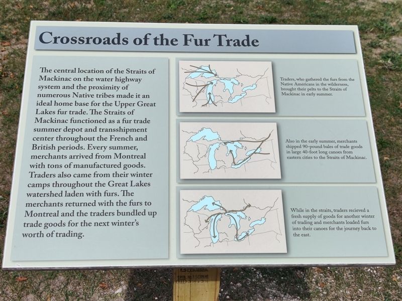 Crossroads of the Fur Trade Historical Marker