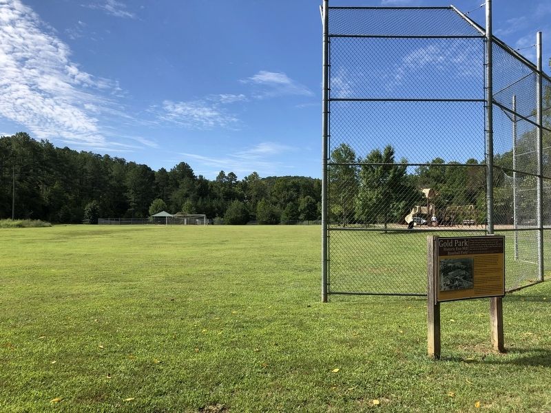 Gold Park Historical Marker