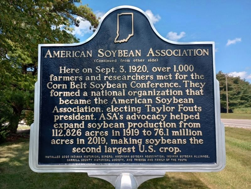 Fouts Soyland Farm / American Soybean Association Historical Marker