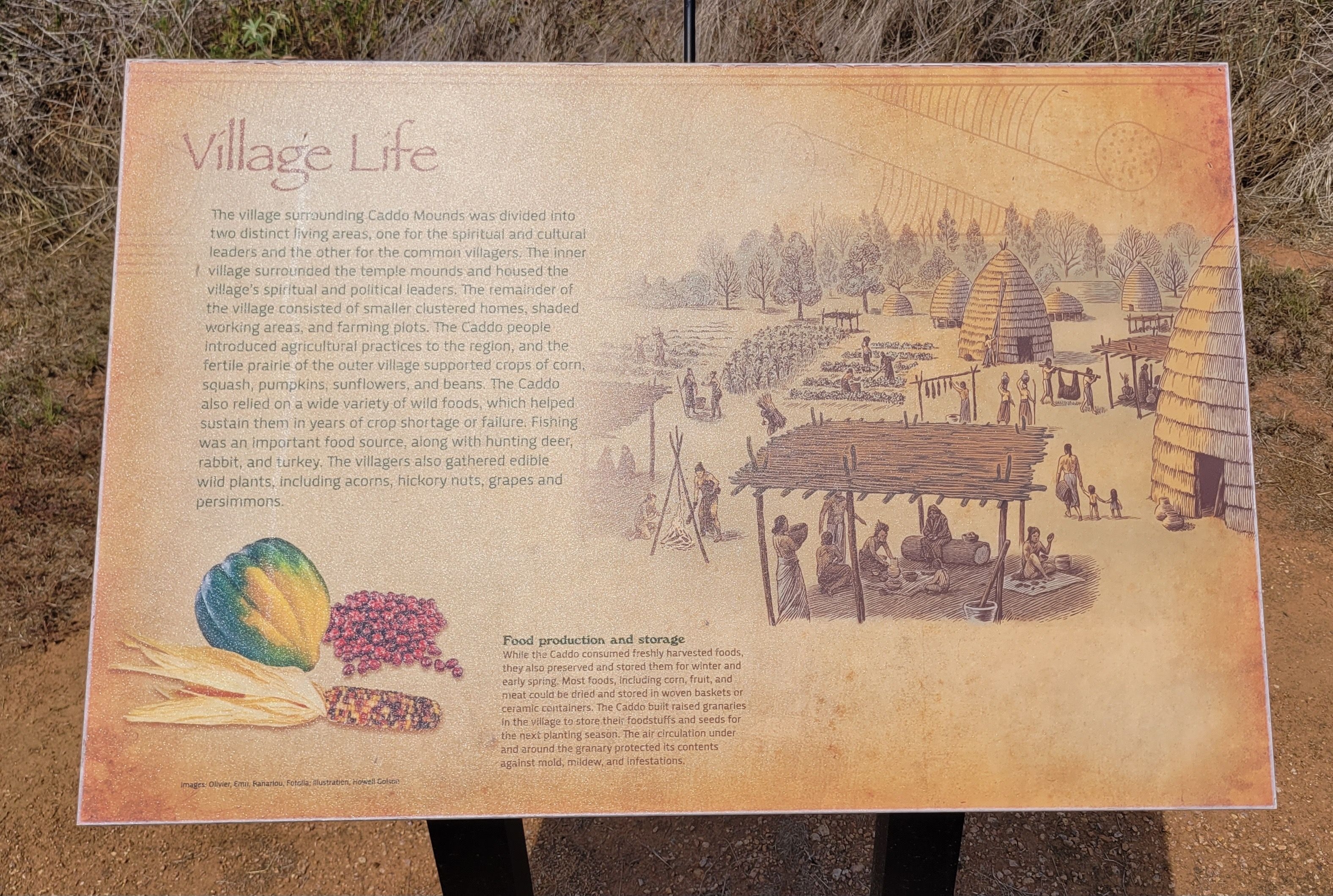 Photo: Village Life Marker