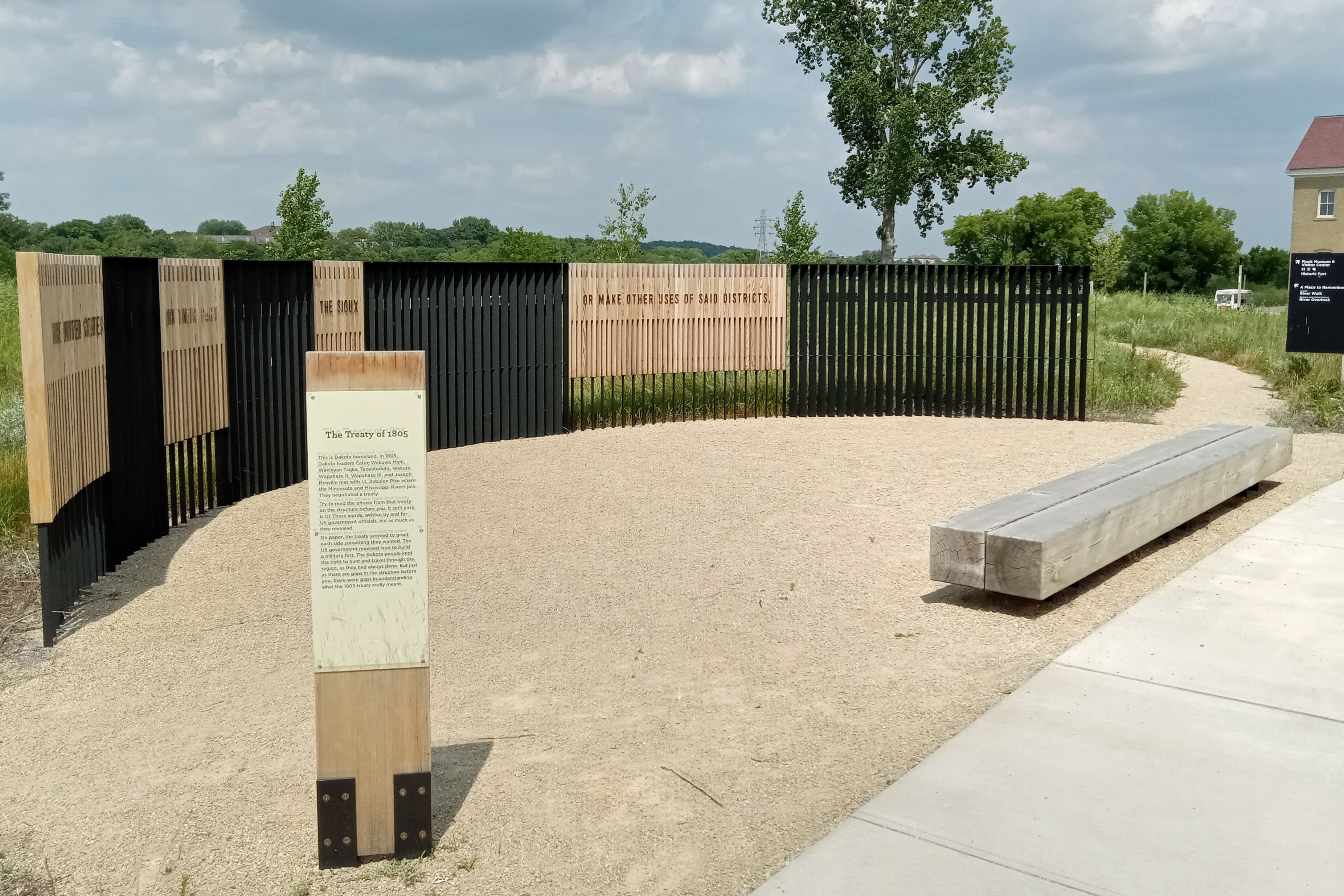Photo: The Treaty of 1805 Marker at Historic Fort Snelling