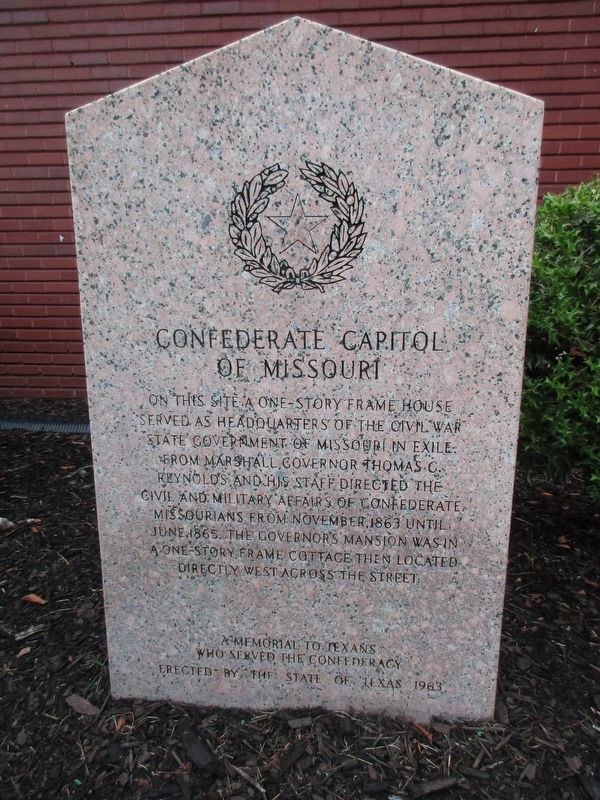 Confederate Capitol of Missouri Historical Marker