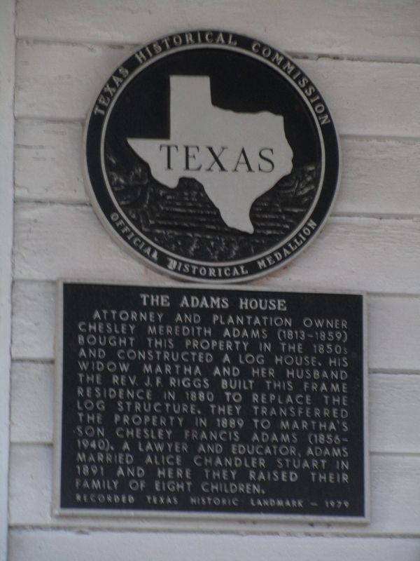 The Adams House Historical Marker