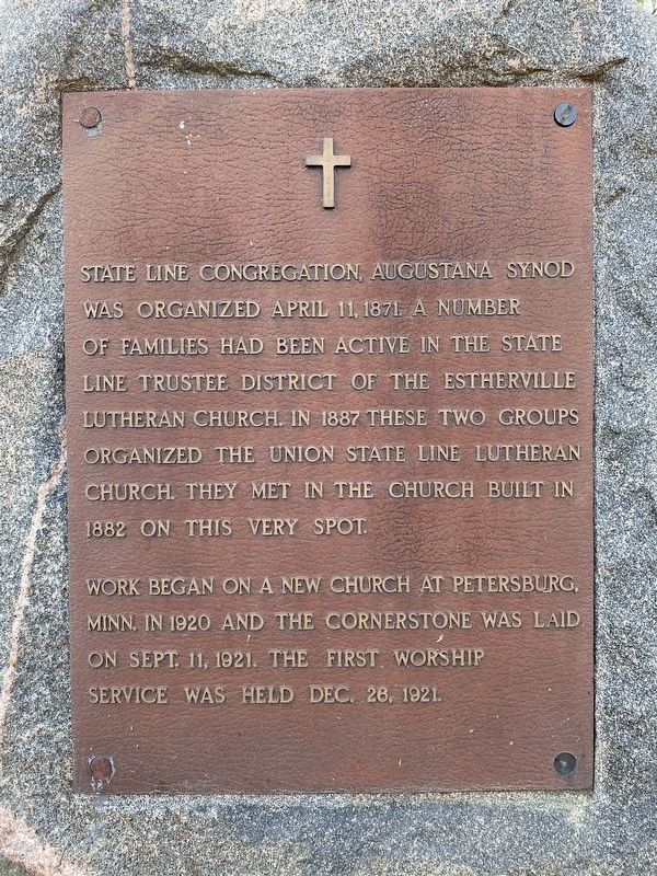 State Line Congregation Historical Marker