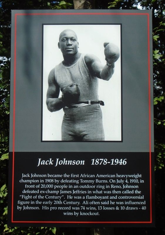 Jack Johnson Historical Marker