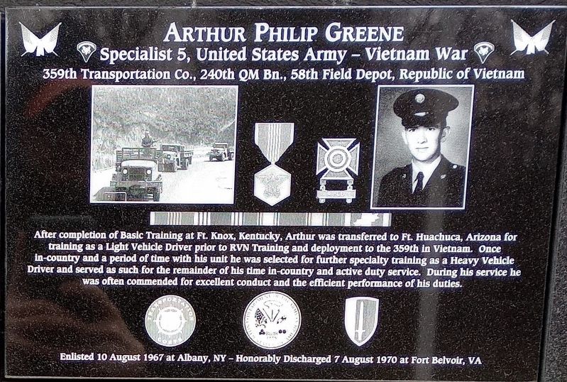 Arthur Philip Greene, a War Memorial