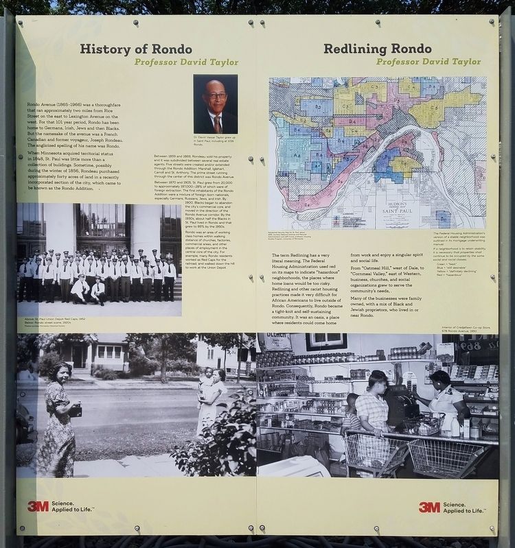 History of Rondo / Redlining Rondo Historical Marker