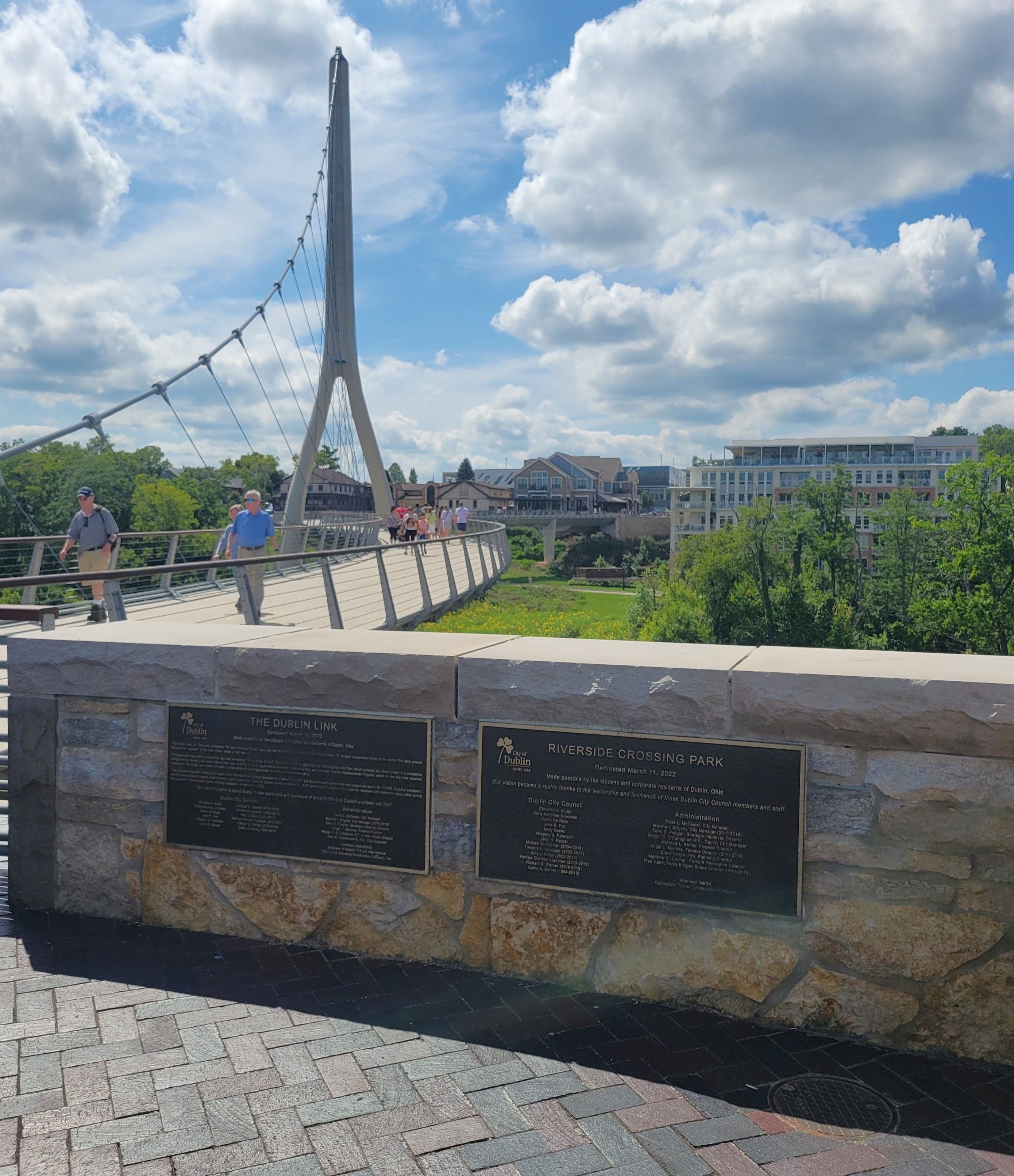 Photo: The Dublin Link and Riverside Drive Park Tablets