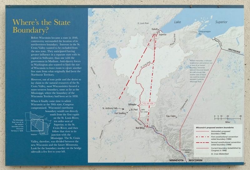 Where's the State Boundary? Historical Marker