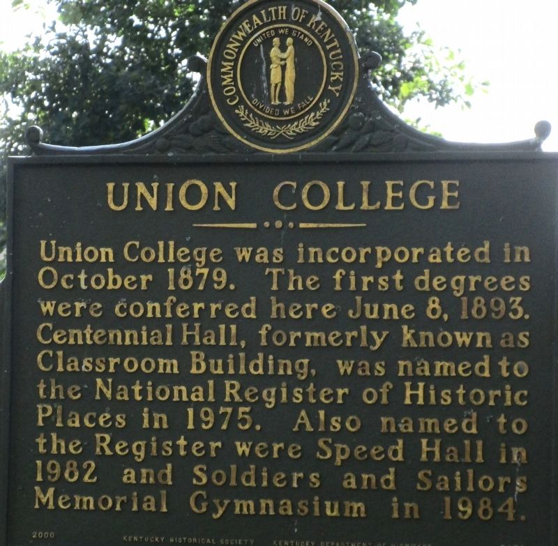 Union College Historical Marker