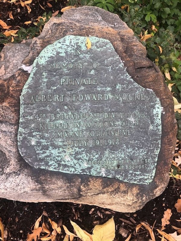 Private Albert Edward Moore, a War Memorial
