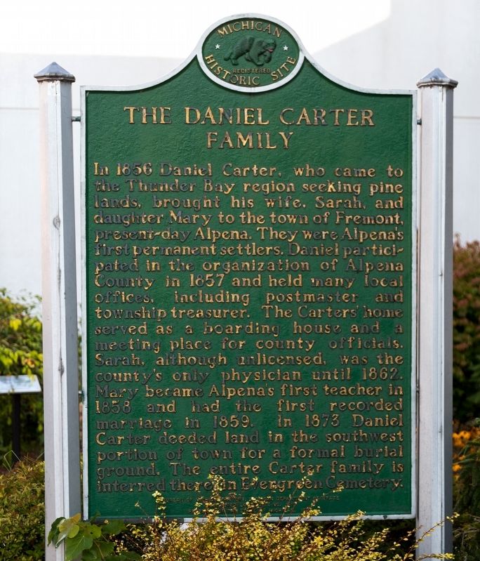 The Daniel Carter Family Historical Marker