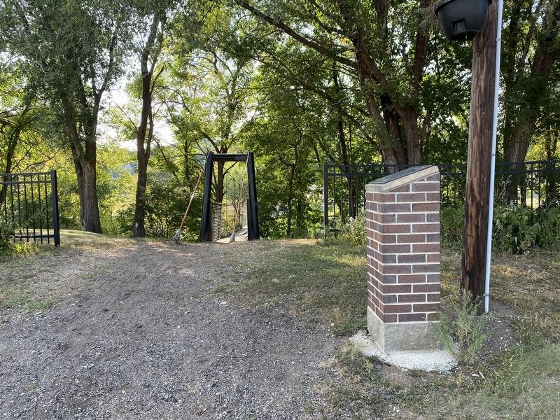 Estherville Swinging Bridge Historical Marker