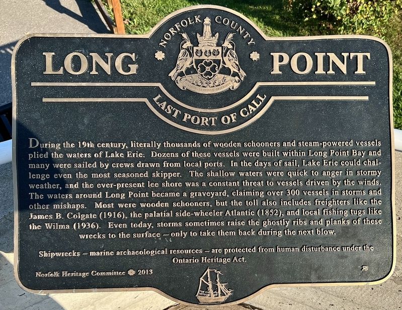Long Point Historical Marker