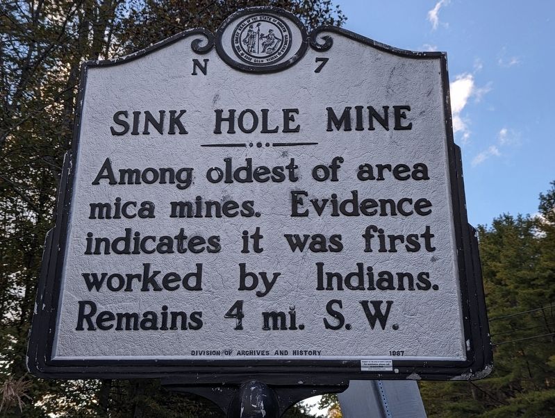 Sink Hole Mine Historical Marker