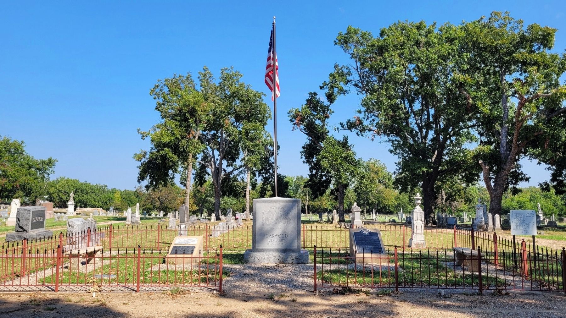 Site of Oakwood Chapel Historical Marker