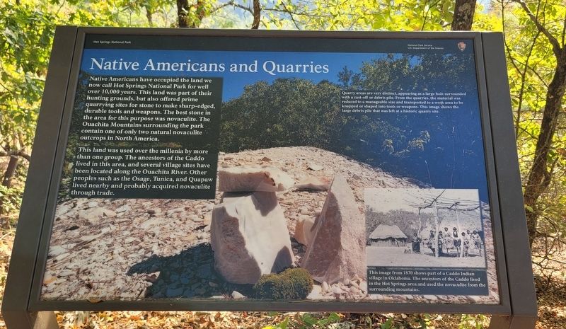 Native Americans and Quarries Historical Marker