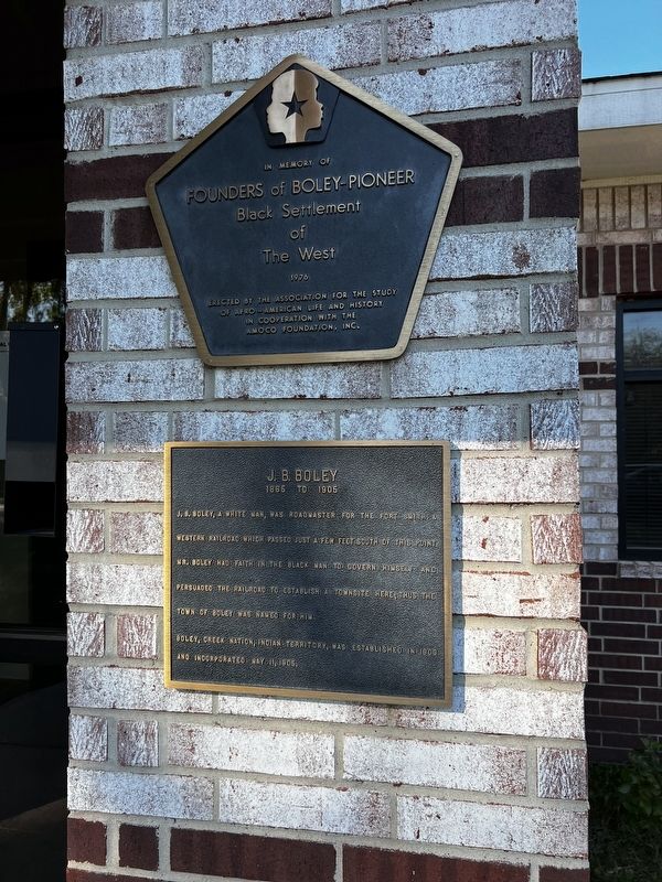 Founders of Boley-Pioneer Historical Marker