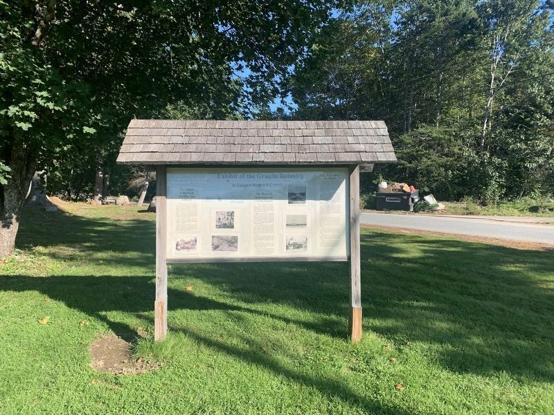 Exhibit of the Granite Industry Historical Marker