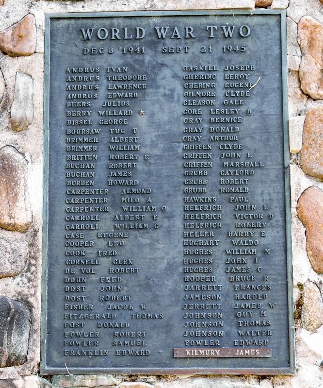 Peninsula Township War Memorial, a War Memorial
