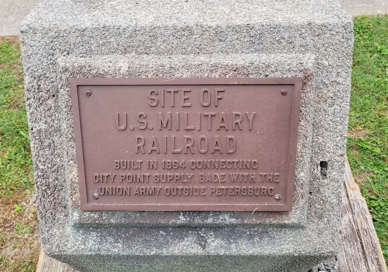 Site of U.S. Military Railroad Historical Marker