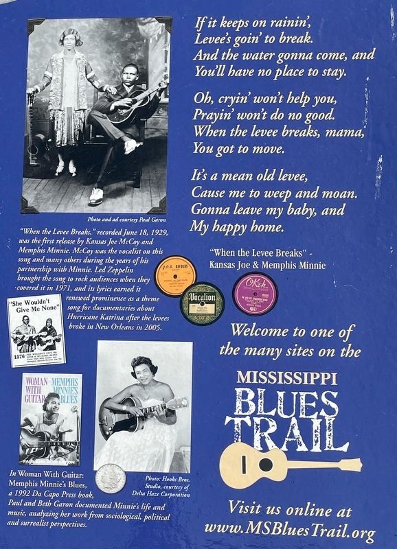 Memphis Minnie Historical Marker