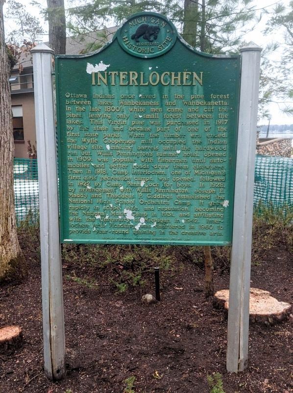 Interlochen Historical Marker
