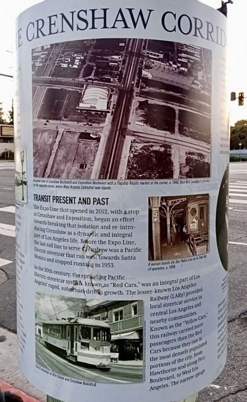 The Crenshaw Corridor Historical Marker