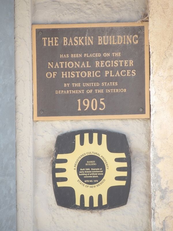 The Baskin Building Historical Marker