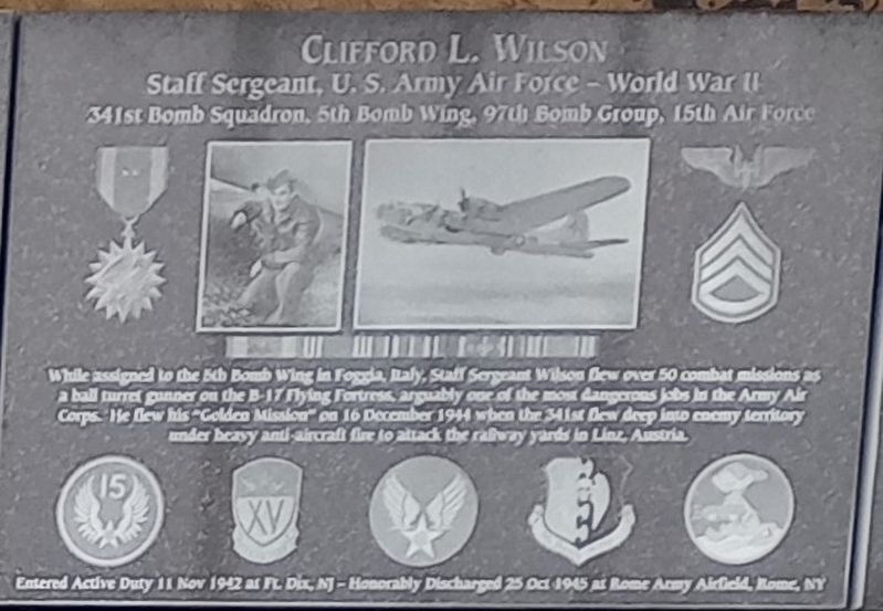 Clifford L. Wilson, a War Memorial