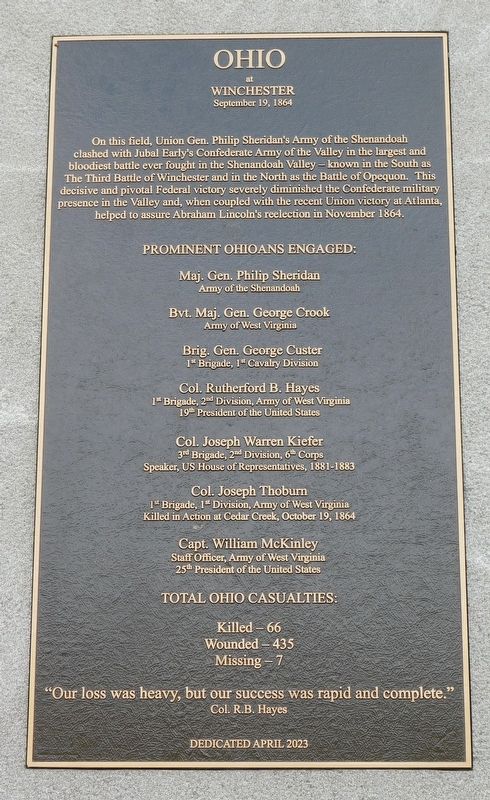 Ohio Historical Marker