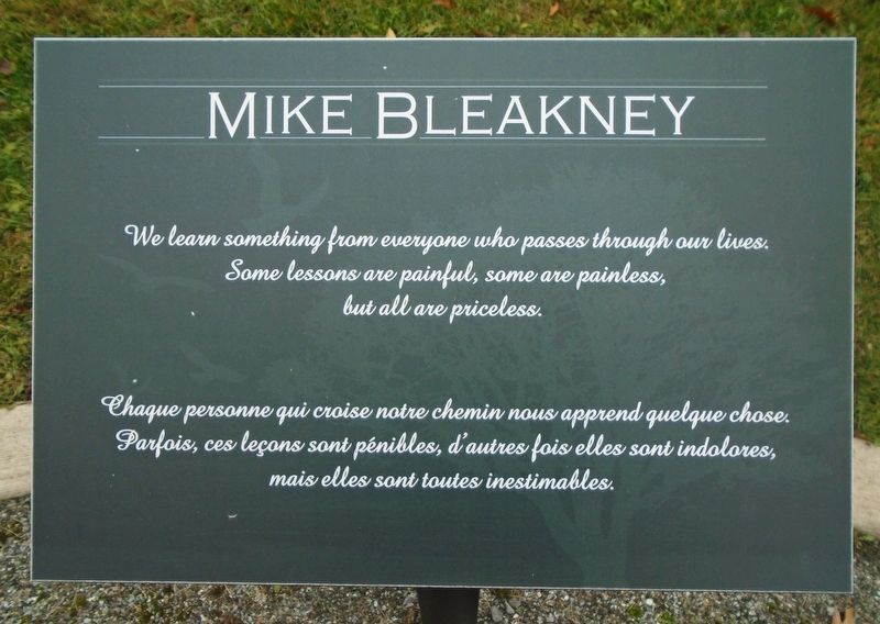 Mike Bleakney Historical Marker