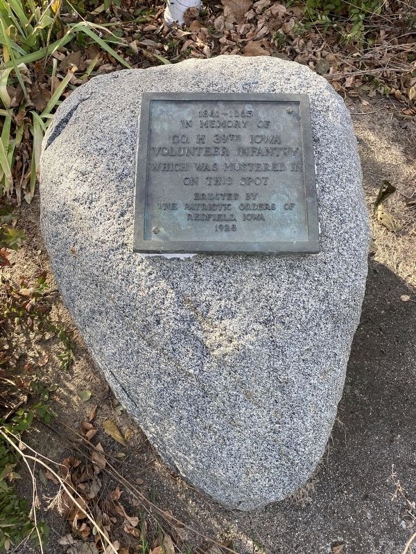 Co. H. 39th Iowa Volunteer Infantry Historical Marker