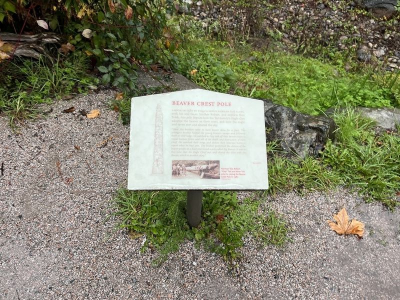 Beaver Crest Pole Historical Marker