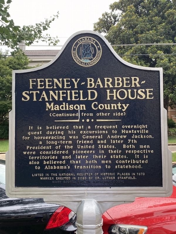 Feeney-Barber-Stanfield House Historical Marker