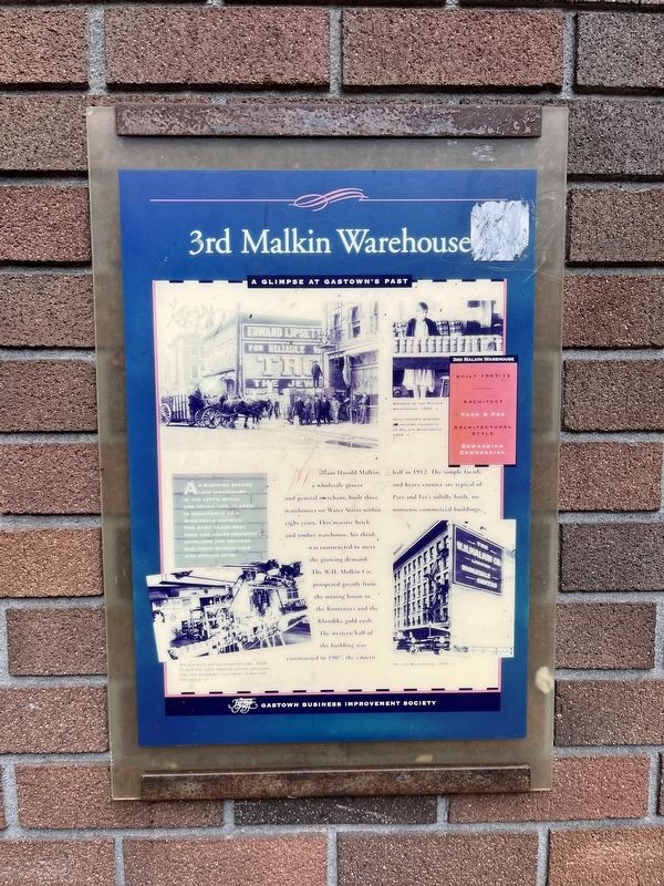 3rd Malkin Warehouse Historical Marker