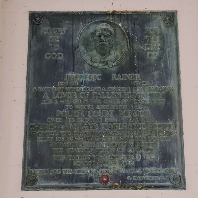 Frederic Rainer Historical Marker