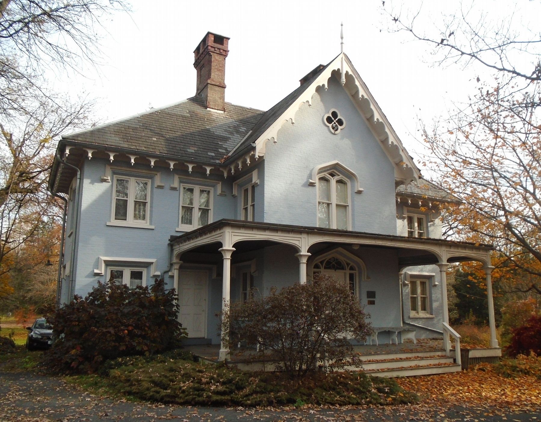 Harrisburg Cemetery Caretaker's Cottage Historical Marker