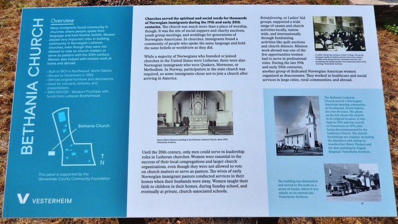Bethania Church Historical Marker