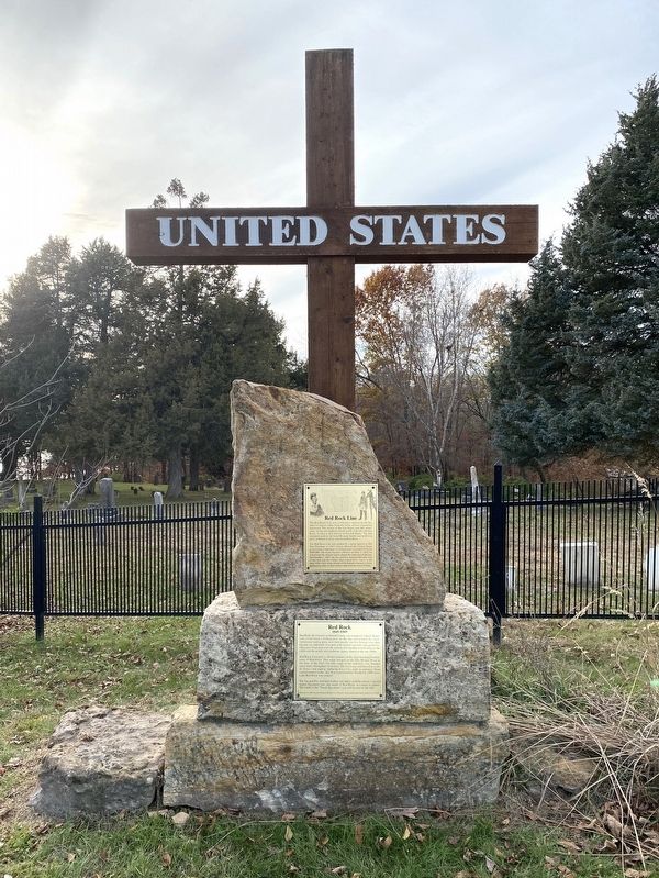 Red Rock Line / Red Rock Historical Marker