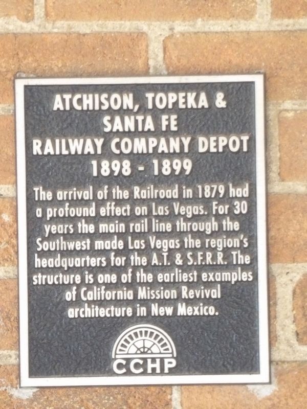 Atchison, Topeka & Santa Fe Railway Company Depot Historical Marker