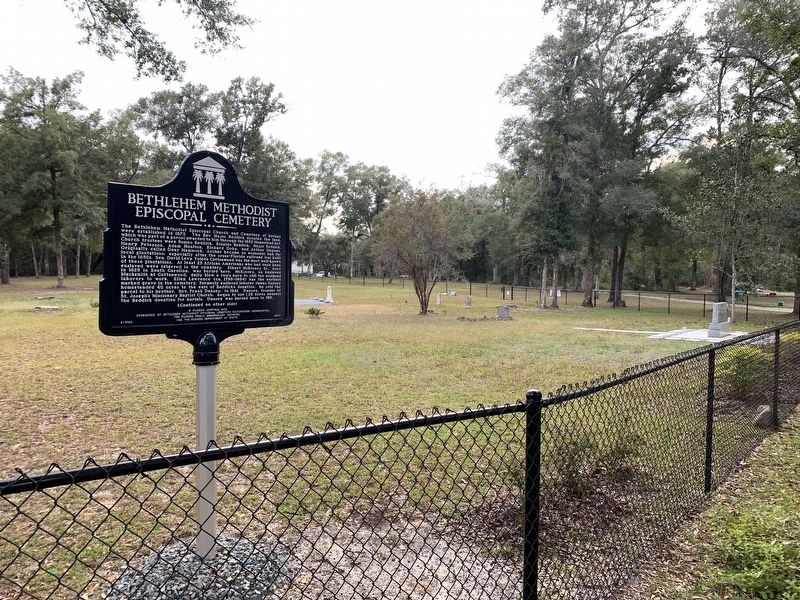 Bethlehem Methodist Episcopal Cemetery Historical Marker