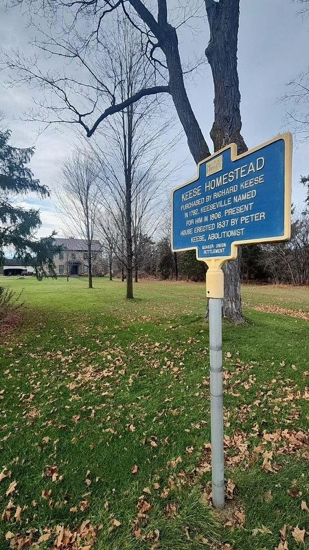 Keese Homestead Historical Marker