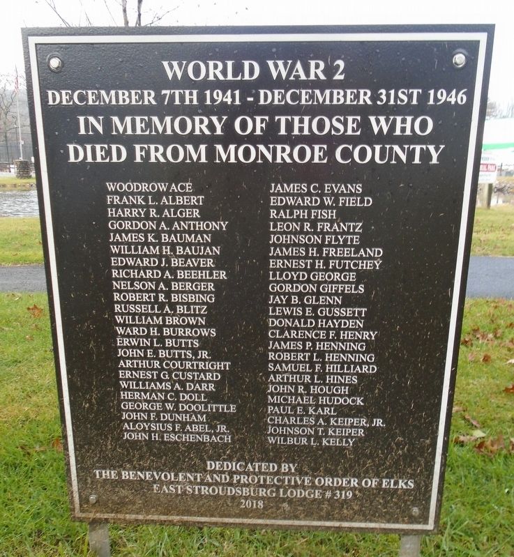 World War 2 Honored Dead, a War Memorial