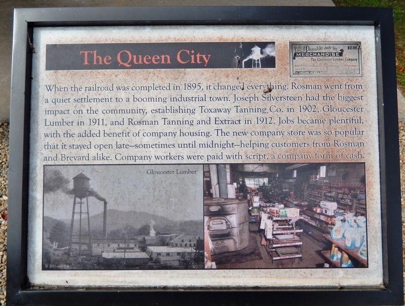The Queen City Historical Marker