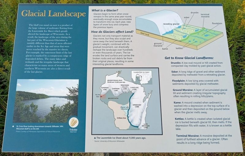 Glacial Landscape Historical Marker